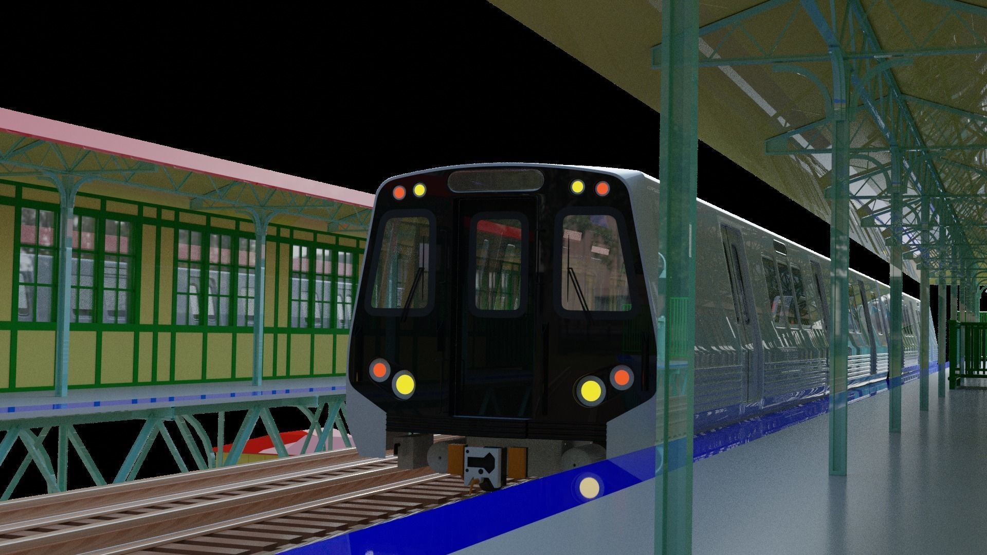 Metro scene 3D model | CGTrader