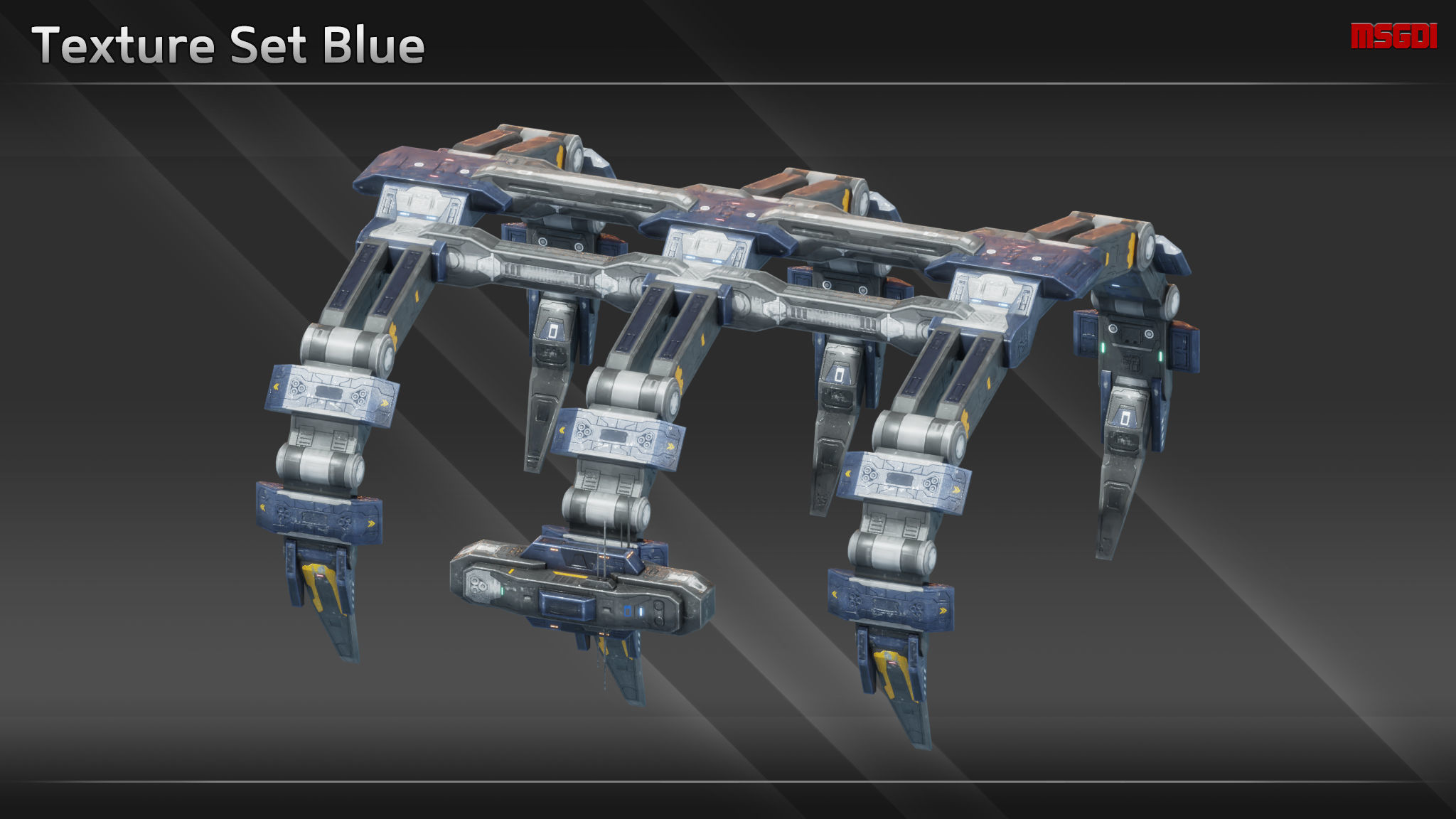 3D model Spaceship Shipyard Class II VR / AR / low-poly | CGTrader