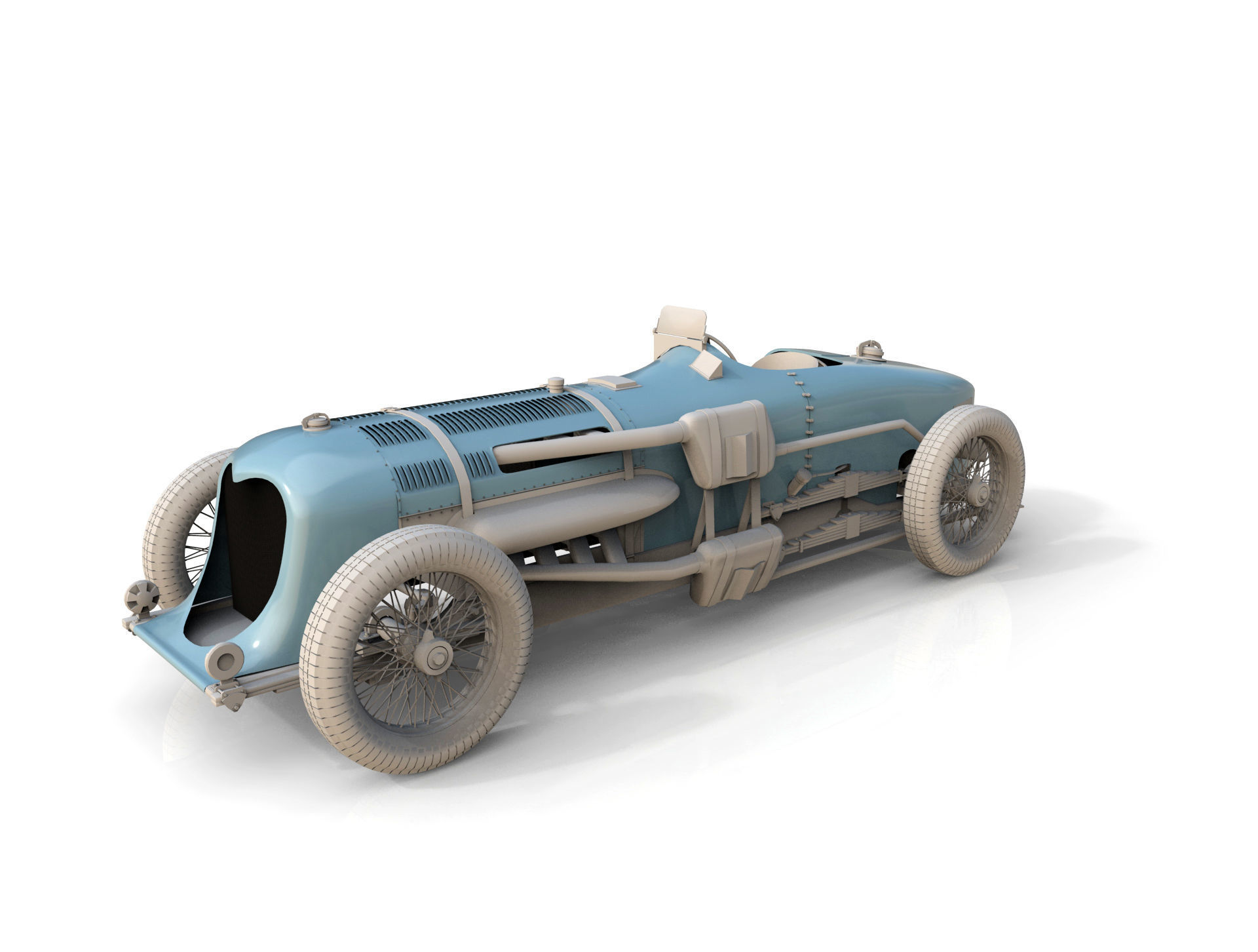 Napier-Railton Race Car 3D model | CGTrader