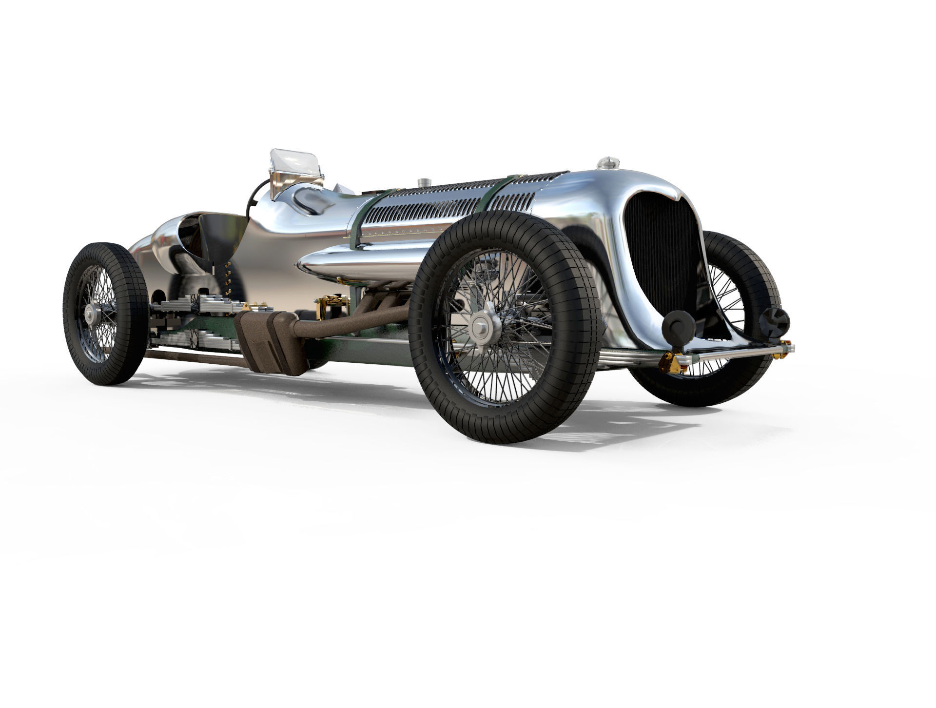 Napier-Railton Race Car 3D model | CGTrader