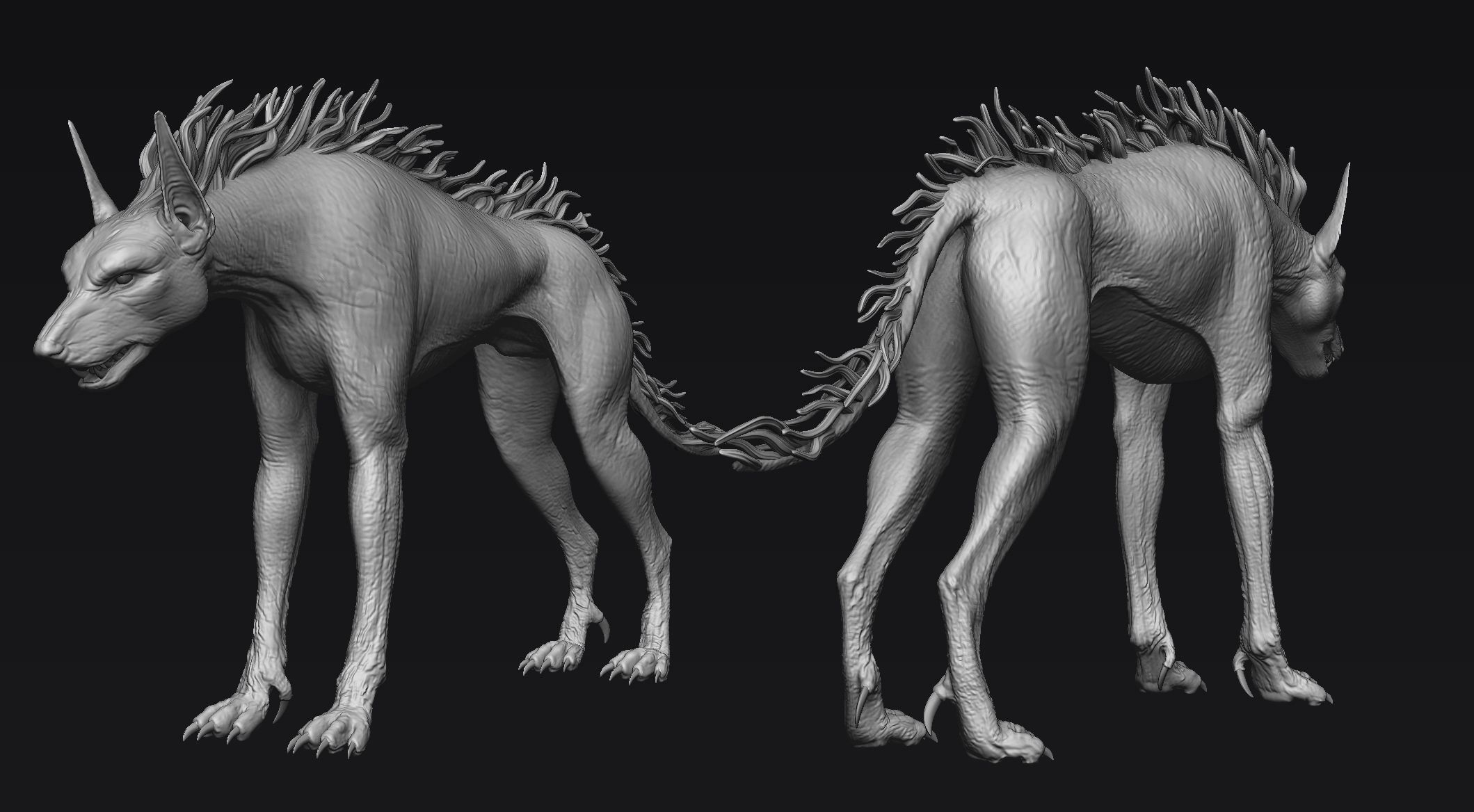 Hellhound Zbrush 3D model | CGTrader