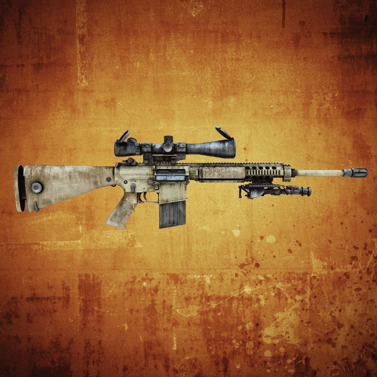 3D model M110 SASS VR / AR / low-poly | CGTrader