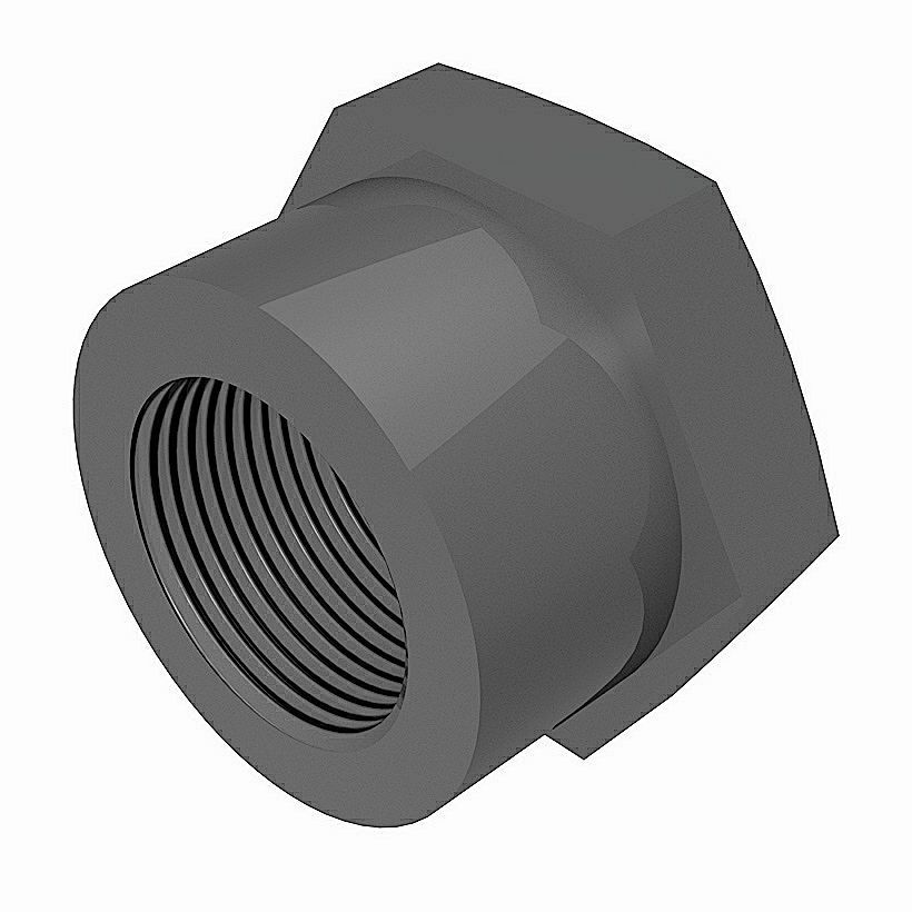 PVC End Caps - BSP Female free 3D model | CGTrader