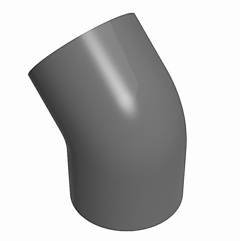 PVC Elbows 45 Degrees - BSP Female Ends free 3D model | CGTrader