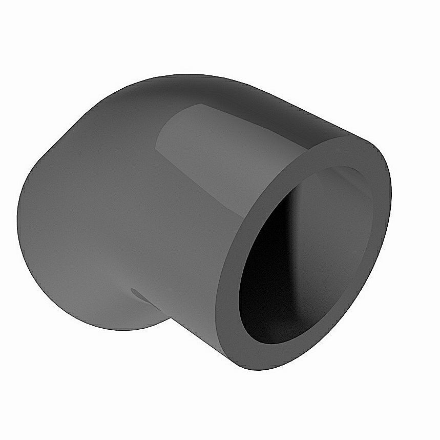 PVC Elbows 45 Degrees - Socket Ends free 3D model | CGTrader