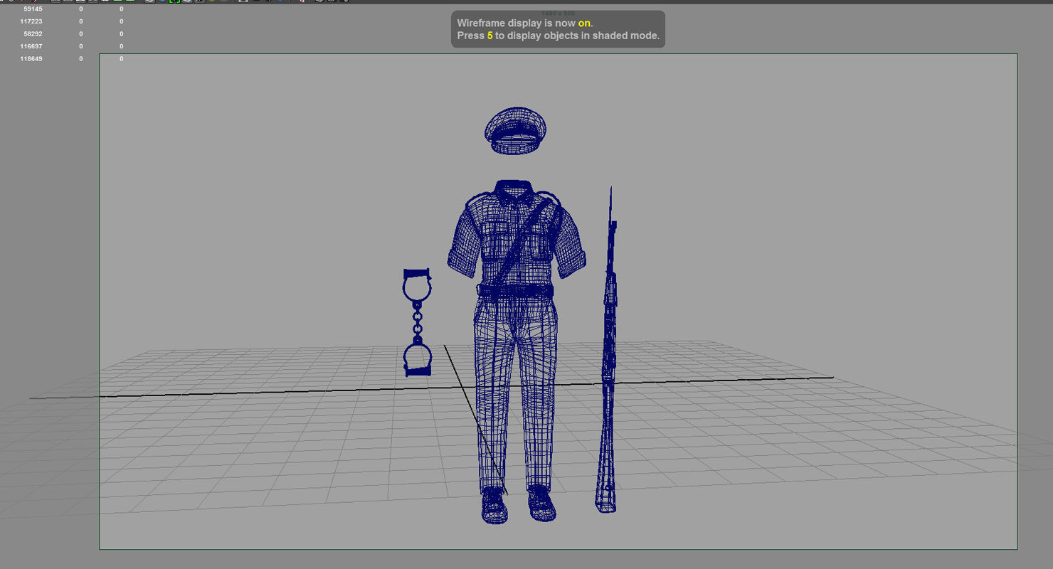 india police 3d model 3D model | CGTrader