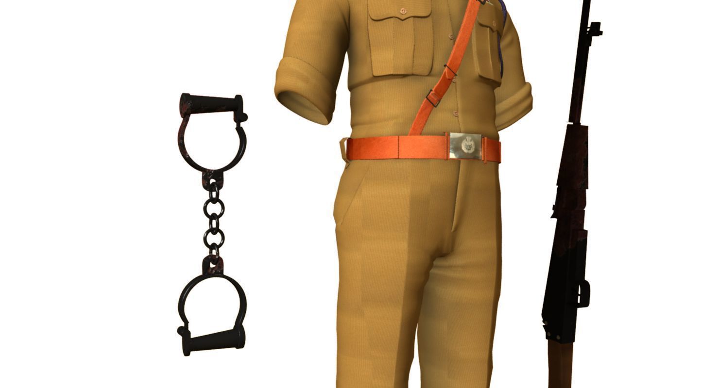 india police 3d model 3D model | CGTrader