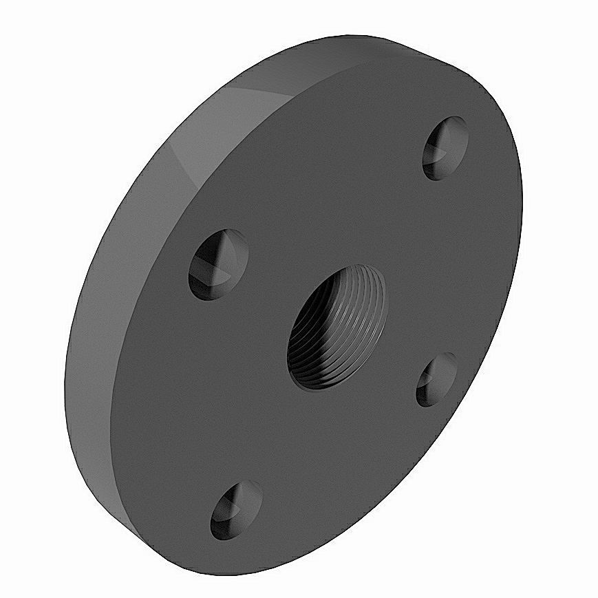 PVC Fixed Flanges - BSP Female Connection free 3D model | CGTrader