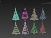 Christmas tree toy set 3D model | CGTrader
