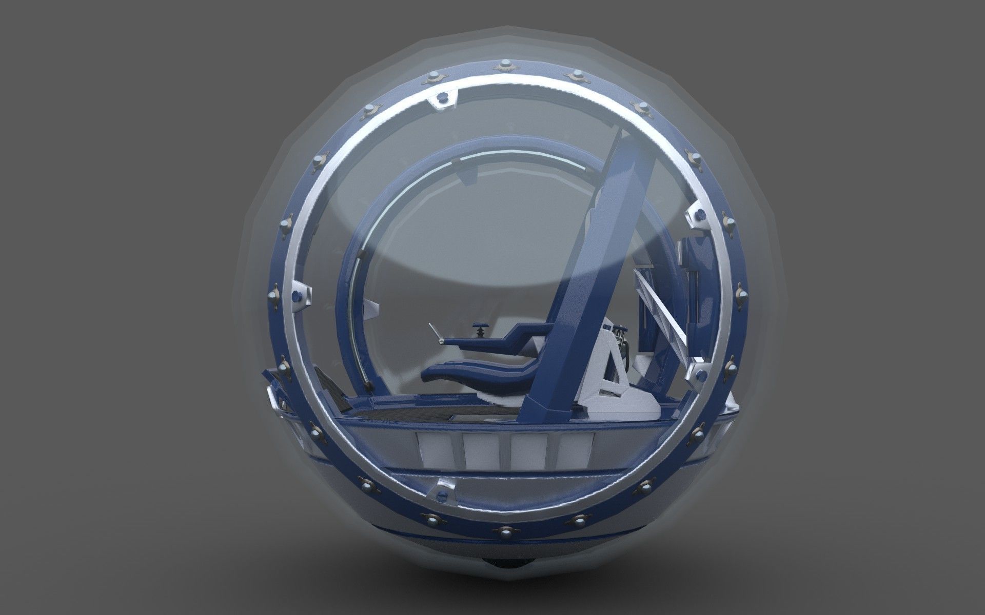 3D model Gyrosphere interior of hovercraft VR / AR / low-poly | CGTrader