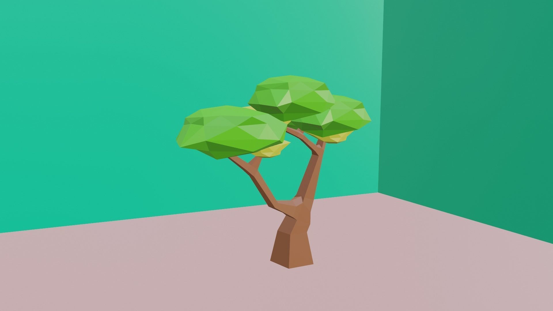 3D model Low Poly Jungle Tree Pack 3D Model VR / AR / low-poly | CGTrader