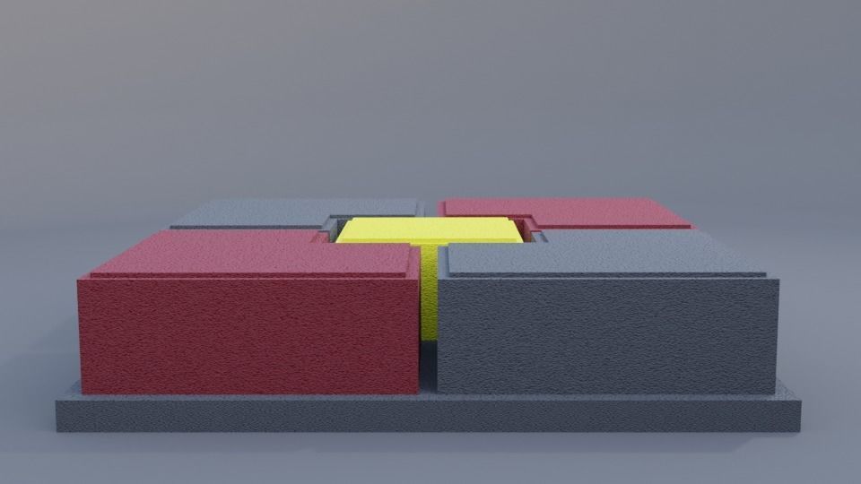 ubin set paving stone 3D model 3D printable | CGTrader