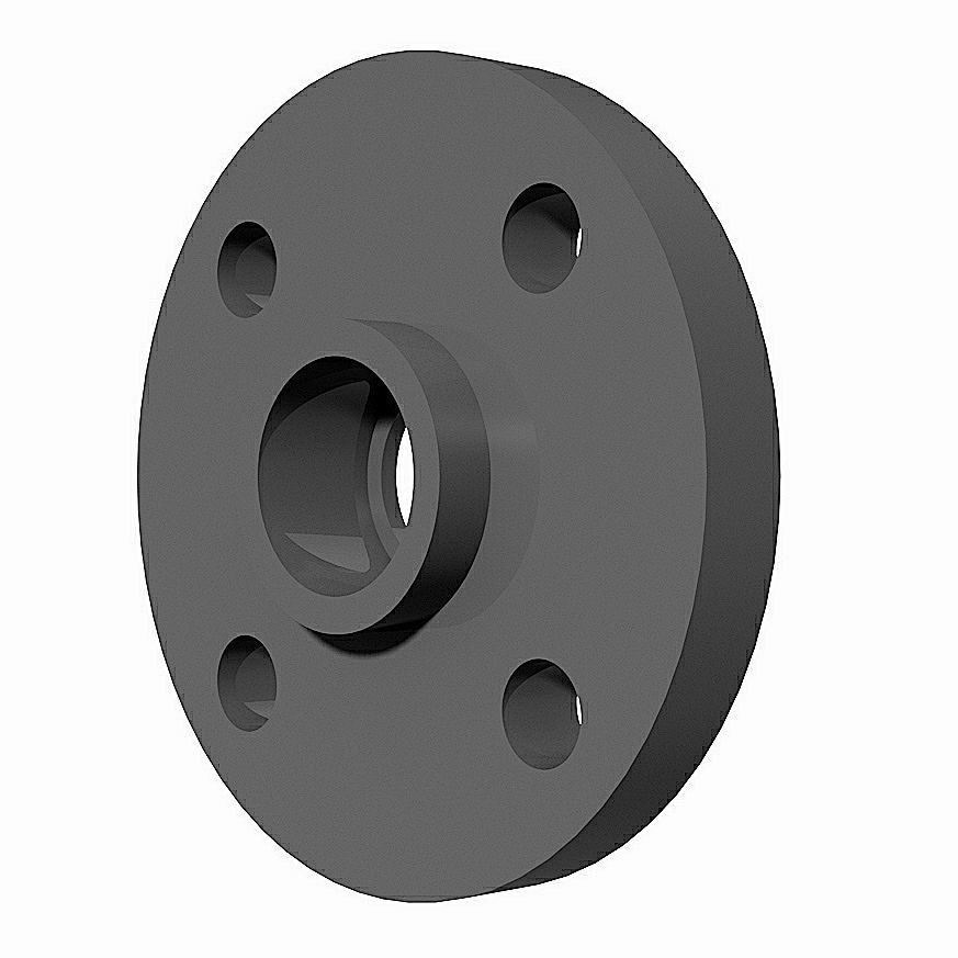 PVC Fixed Flanges - Socket End - free 3D model | CGTrader