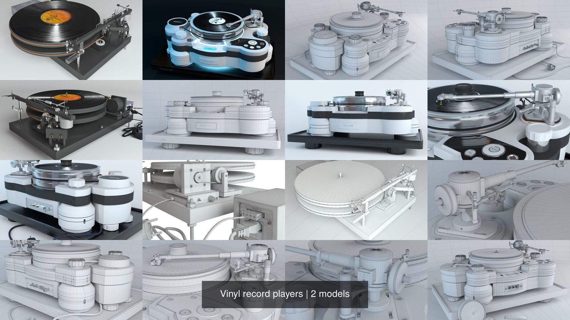 Vinyl record players 3D Model Collection | CGTrader