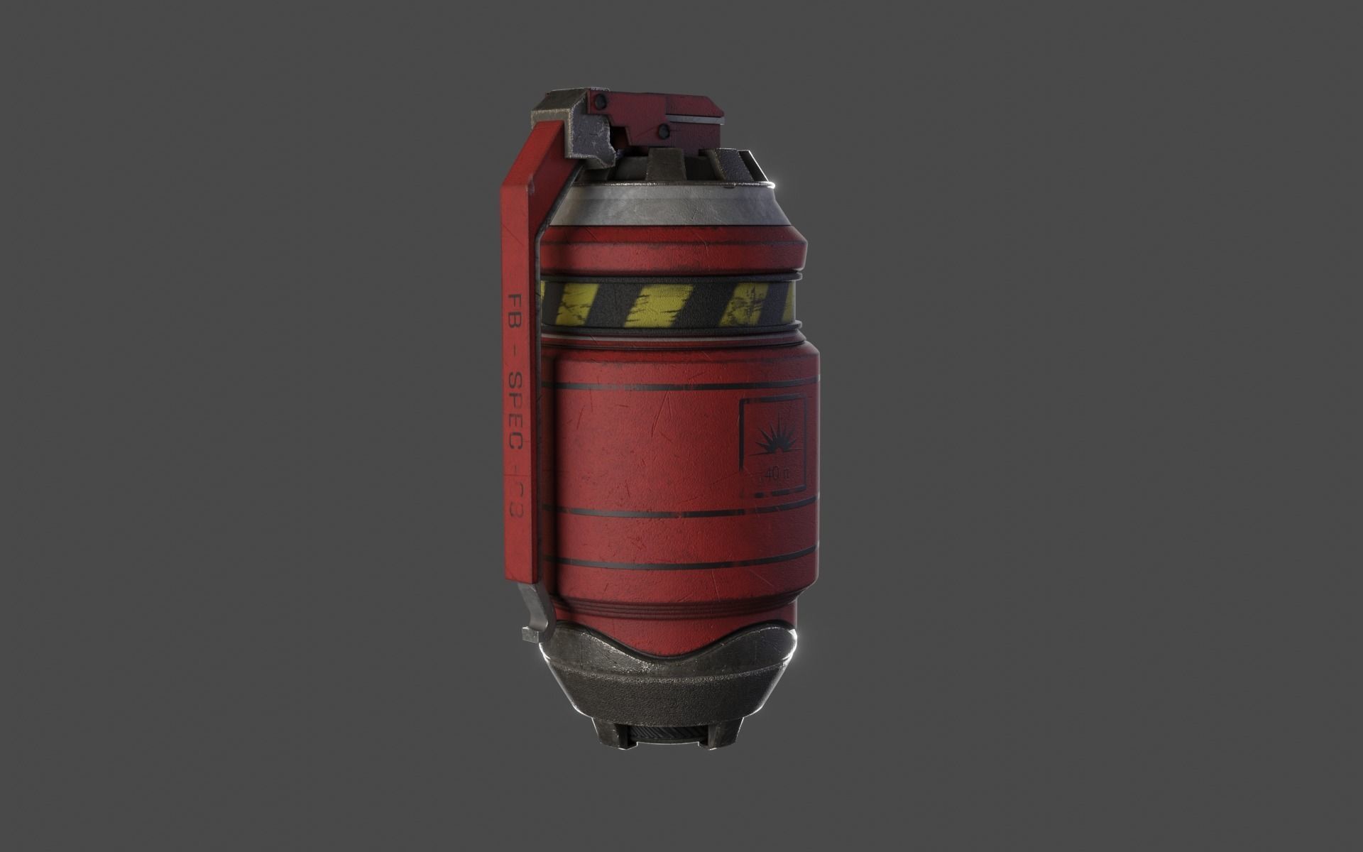 Sci Fi Grenade 3D model | CGTrader