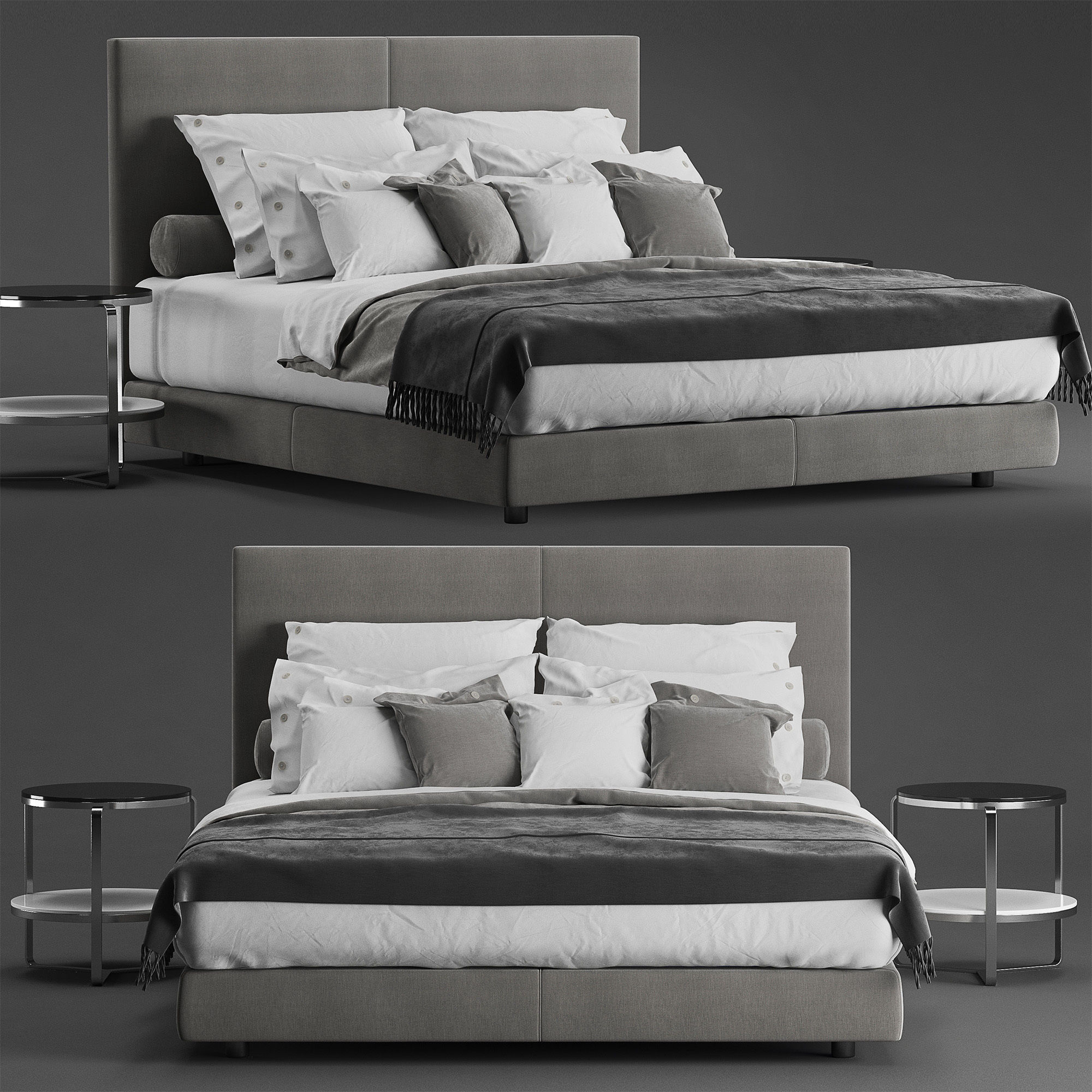 Flexform Oltre Bed 3D model | CGTrader