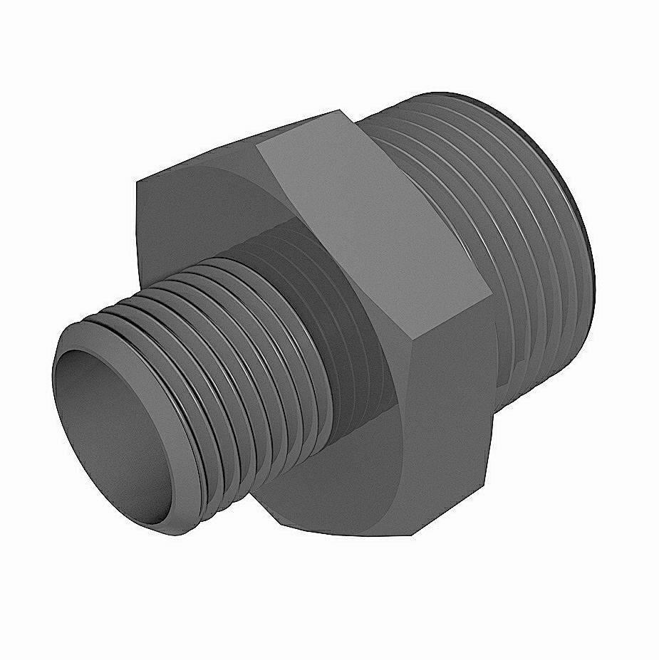 PVC Reducing Nipples - BSP Male x BSP Male free 3D model | CGTrader