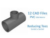PVC Reducing Tees - Socket Ends free 3D model | CGTrader