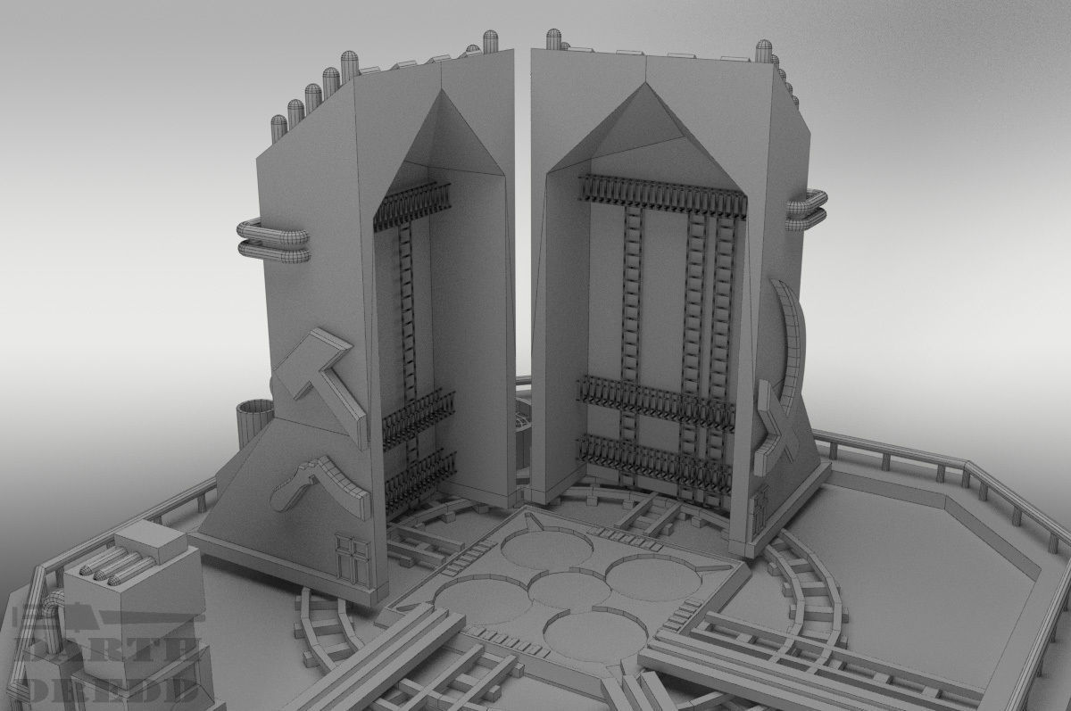 Red Alert 2 Soviet Nuclear Silo 3D model | CGTrader