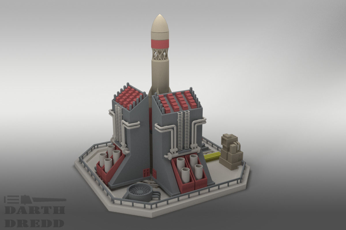 Red Alert 2 Soviet Nuclear Silo 3D model | CGTrader