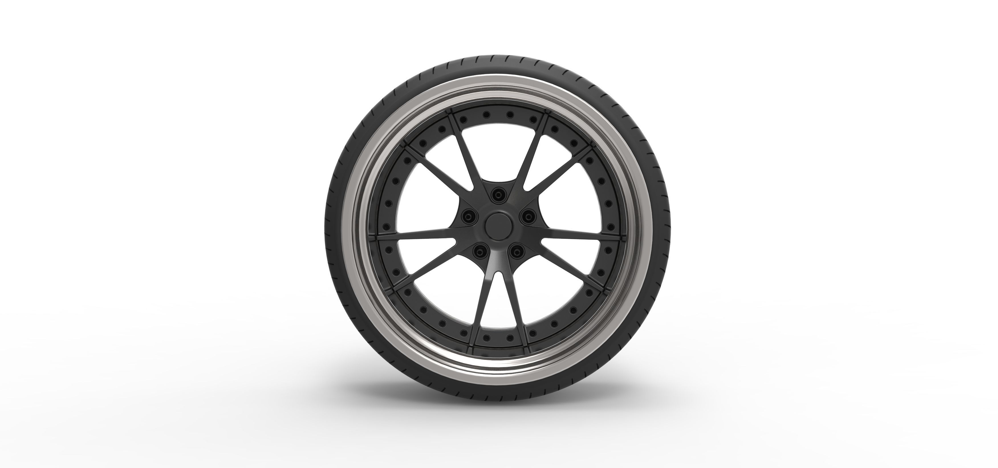 Wheel for Stance car 3D model | CGTrader