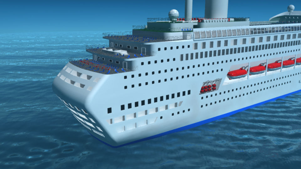 Animated Ship with Ocean 3D model animated | CGTrader