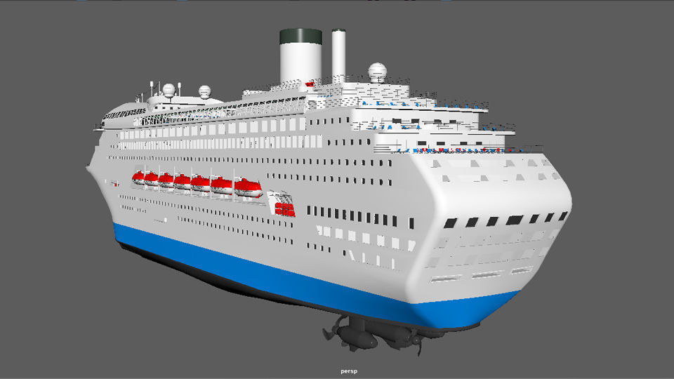 Animated Ship with Ocean 3D model animated | CGTrader