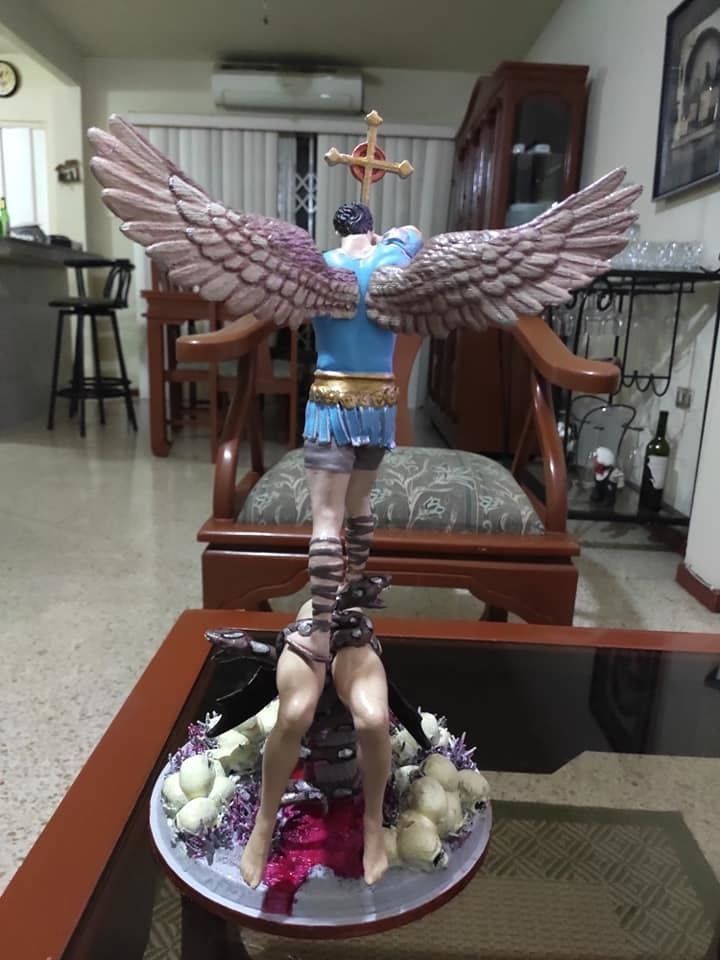 the Archangel statue of angel with spear 3D model 3D printable | CGTrader