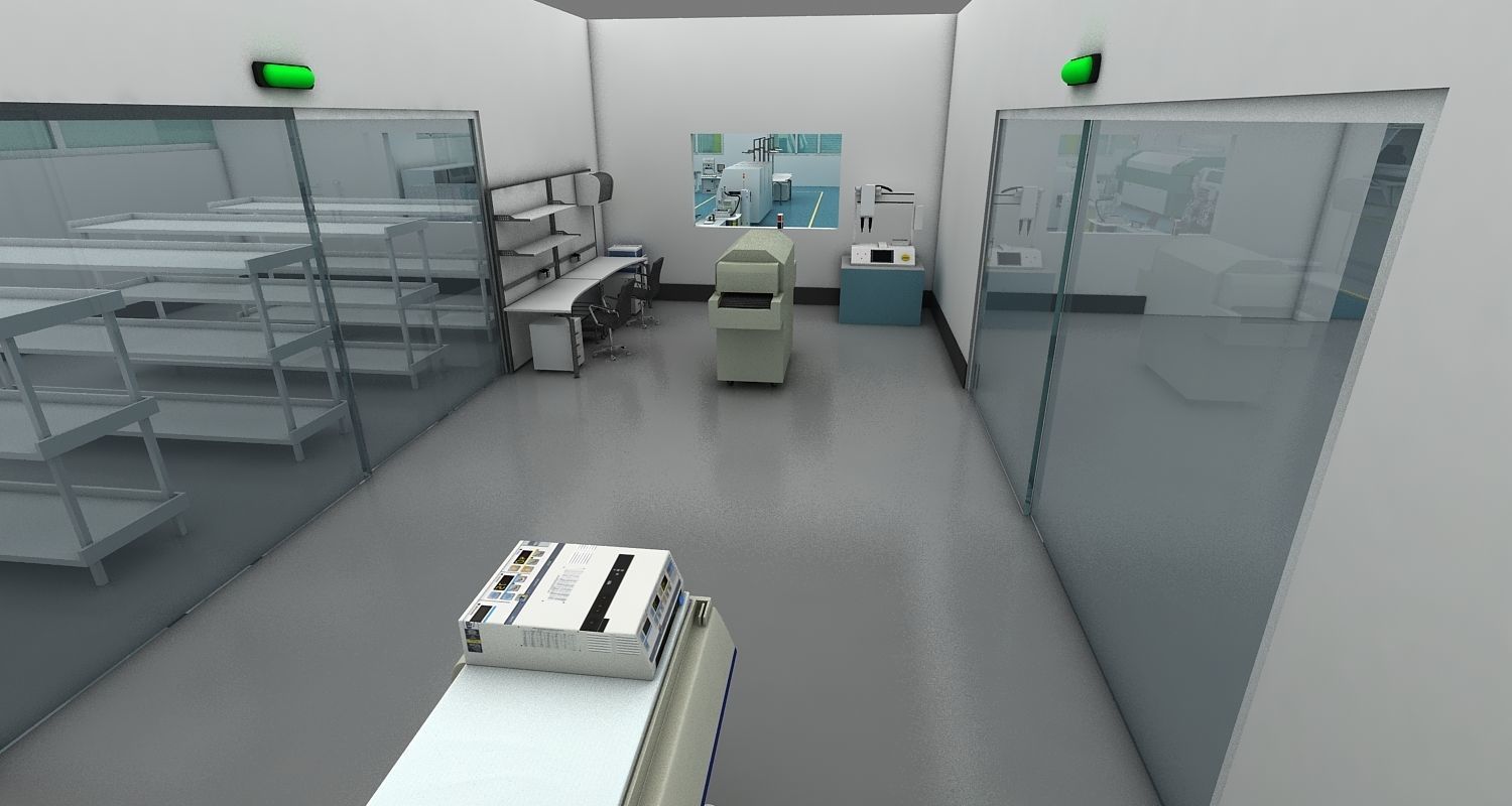 Factory floor plan 3D model | CGTrader