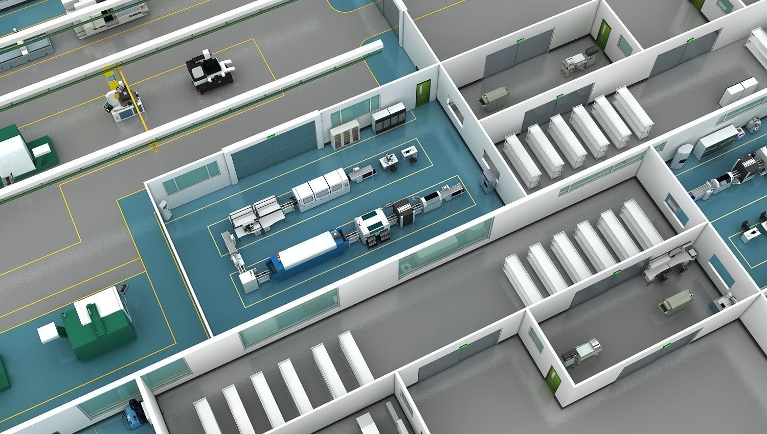 Factory floor plan 3D model | CGTrader