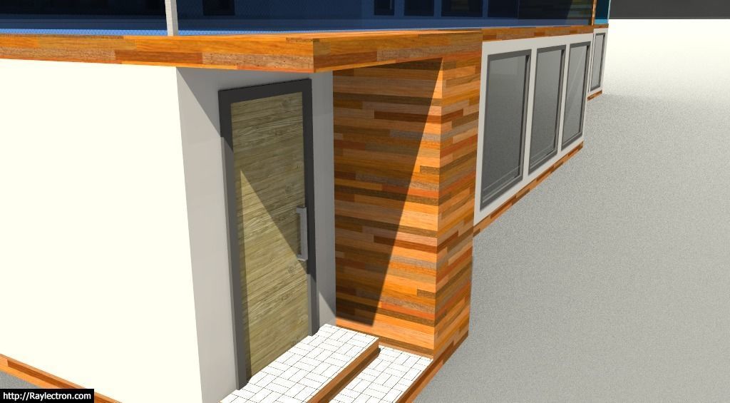 G3 Modern Style Apartment Building 3D model rigged | CGTrader