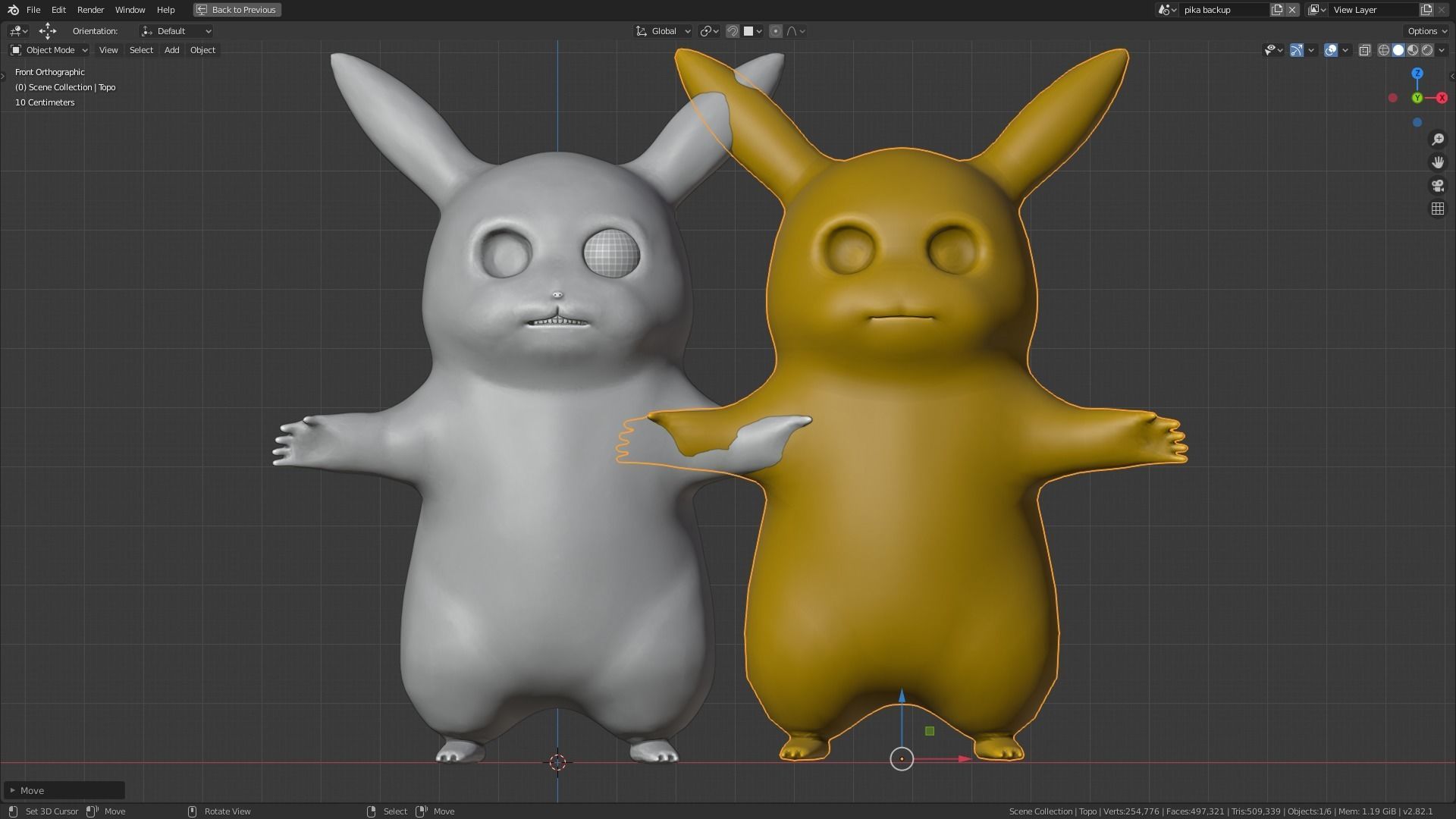 Mewtwo glowing ball 3D model rigged | CGTrader