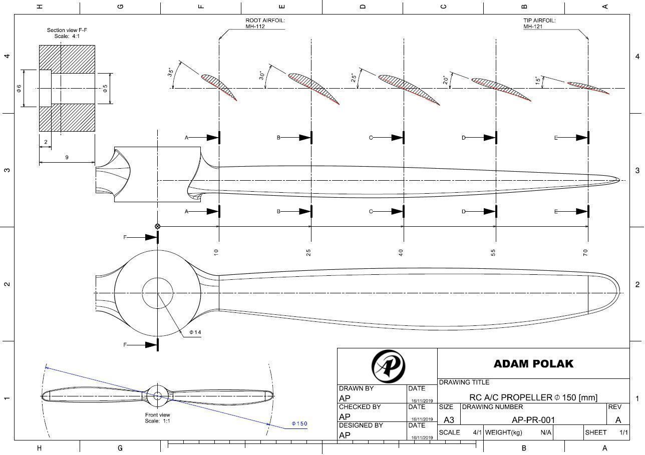 PROPELLER AP-PR-001-4LH free 3D model 3D printable | CGTrader