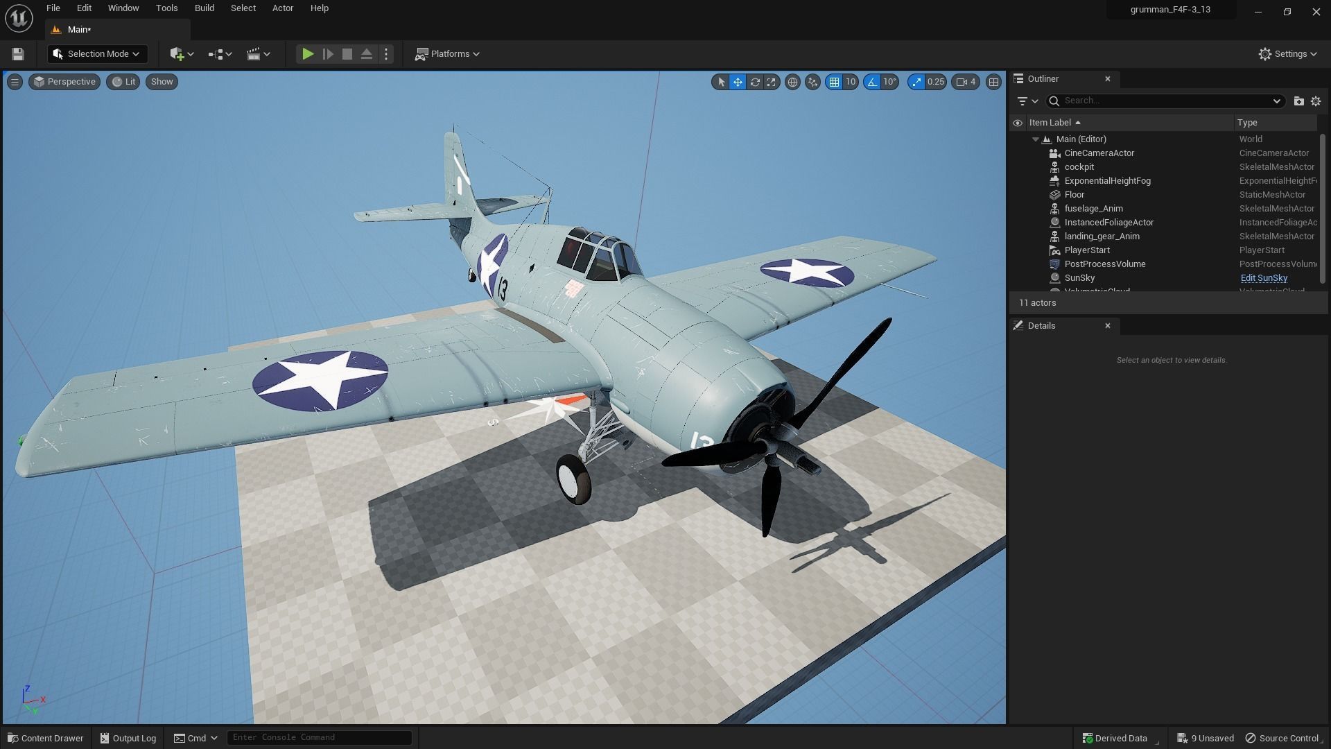 3D model F4F-3 WILDCAT 13 VR / AR / low-poly | CGTrader
