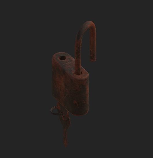 THE LOCK AND KEY free 3D model animated | CGTrader