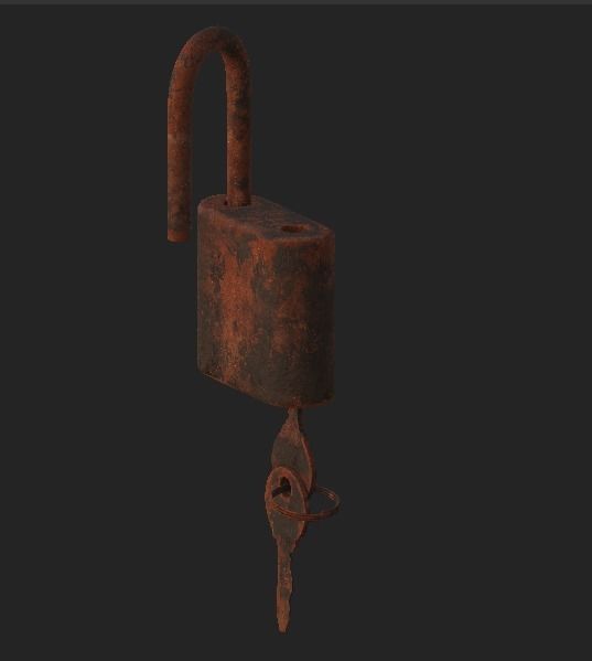 THE LOCK AND KEY free 3D model animated | CGTrader