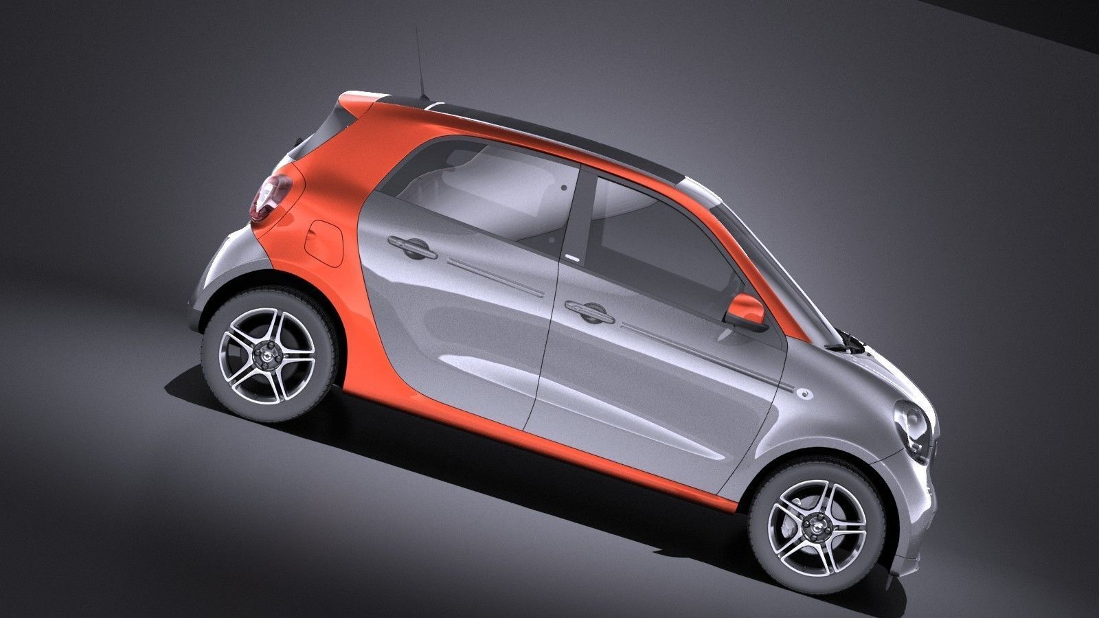 Smart Forfour 2016 VRAY 3D model | CGTrader