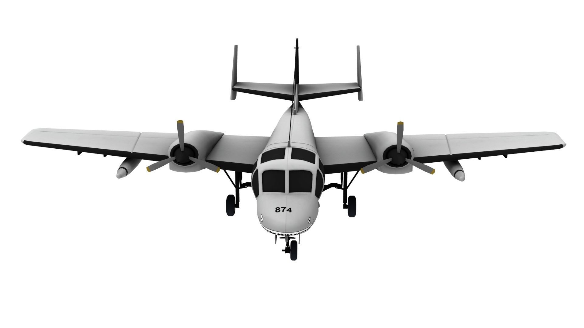 3D model Lowpoly OV-1 Mohawk 3D Model VR / AR / low-poly | CGTrader