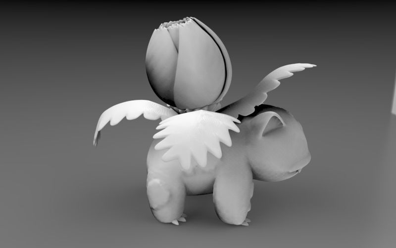 POKEMON - HIGH RES - 002 IVYSAUR 3D model | CGTrader