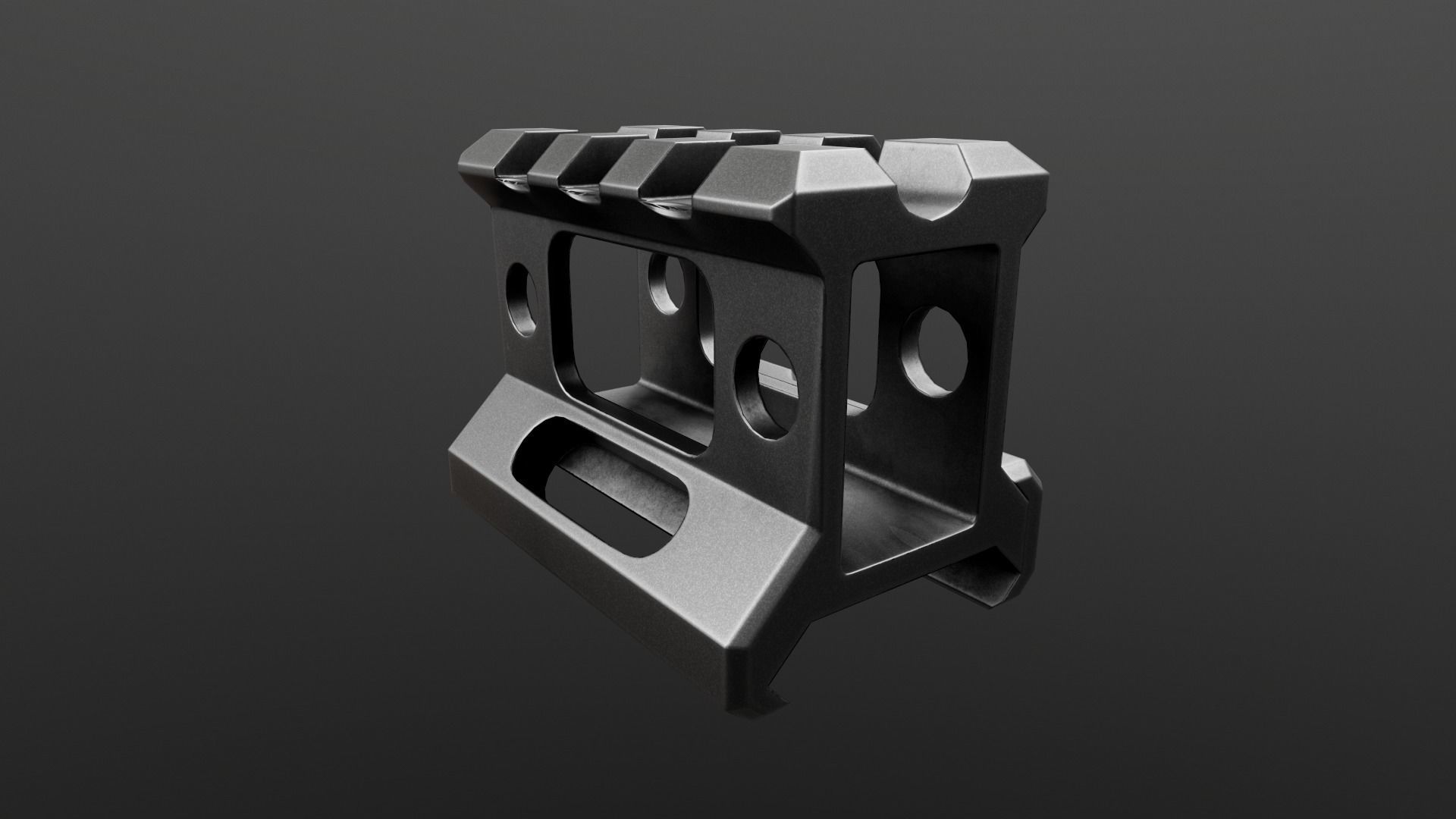 UTG Super Slim Picatinny Riser Mounts free VR / AR / low-poly 3D model ...