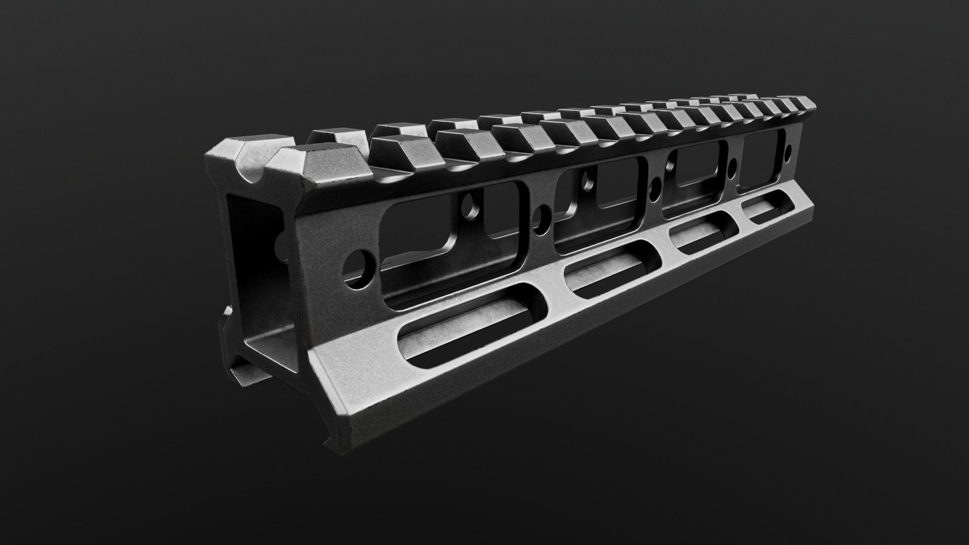 UTG Super Slim Picatinny Riser Mounts free VR / AR / low-poly 3D model ...