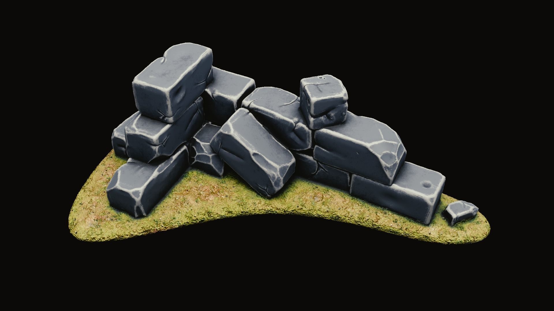 Stylized Ruins 3D Printable Models - Scatter Terrain Set 3D model 3D ...