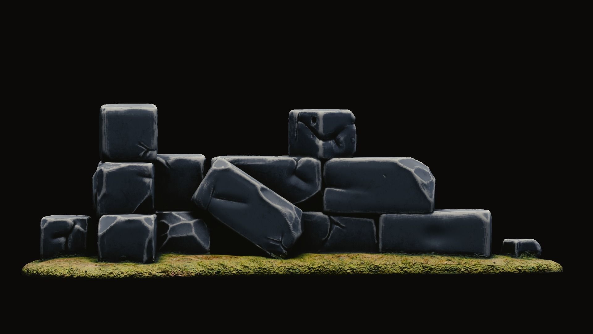 Stylized Ruins 3D Printable Models - Scatter Terrain Set 3D model 3D ...