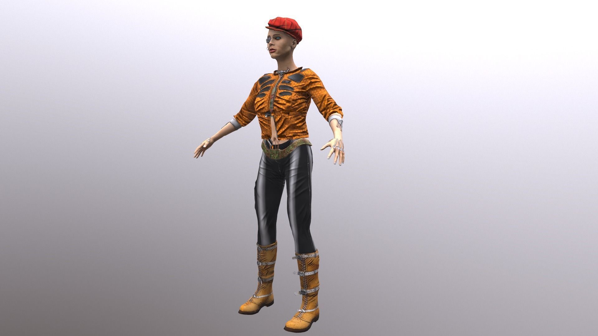 3D model Prototype Girl VR / AR / low-poly rigged animated | CGTrader
