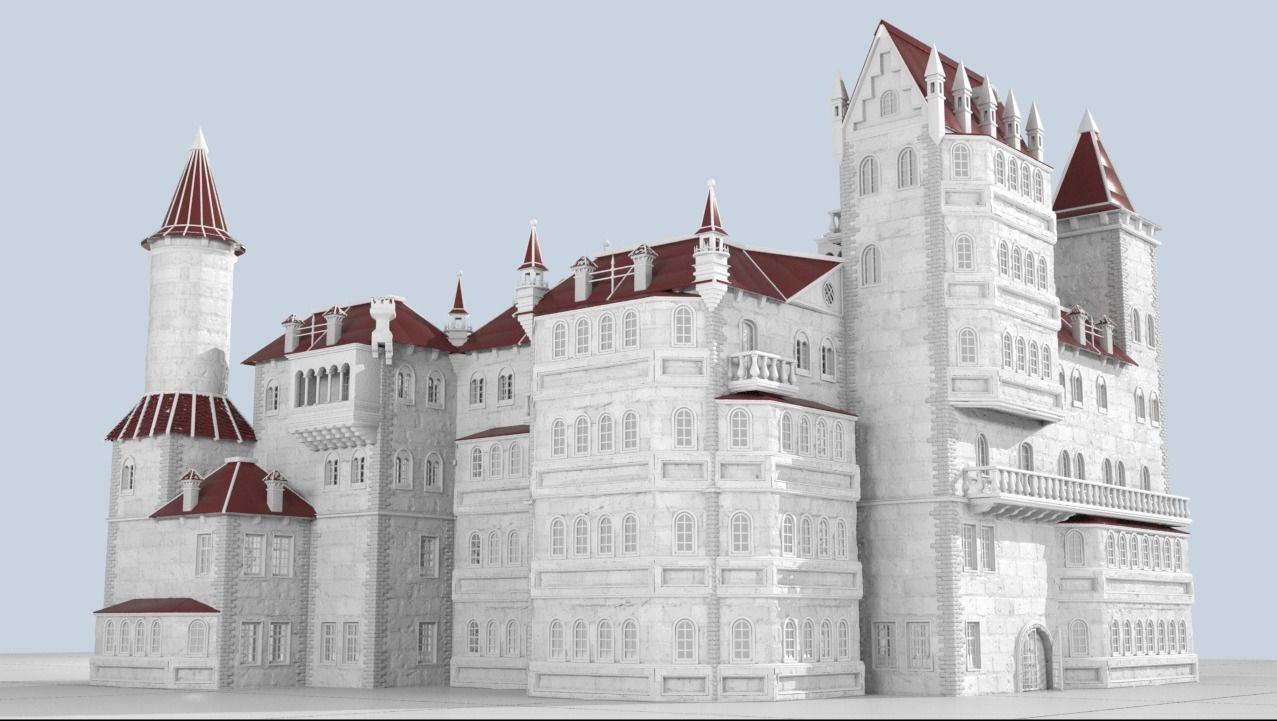 Procedural generator of random castles 3D model | CGTrader