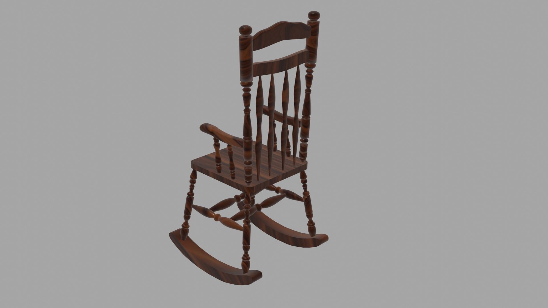 simple rocking chair 3D model | CGTrader