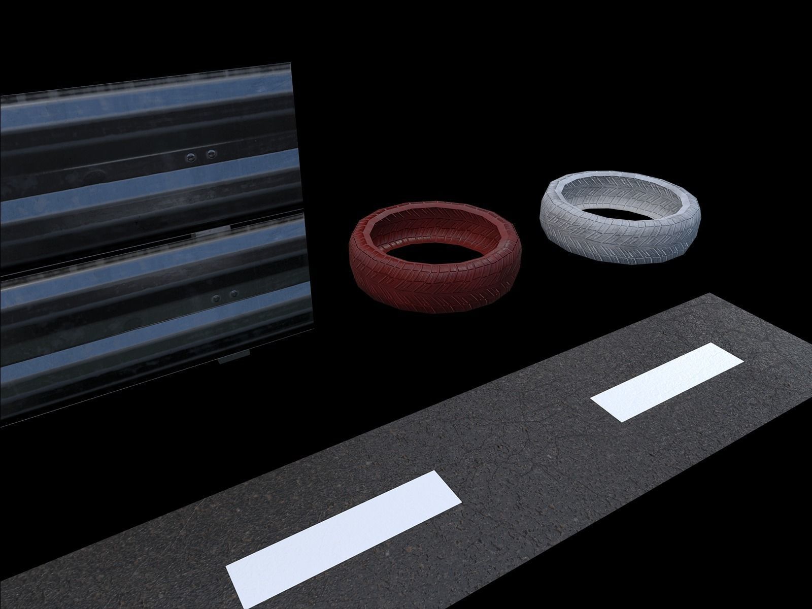 3D model Lowpoly Racing Track Kit VR / AR / low-poly | CGTrader