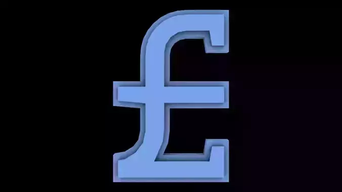 FONT-070 Pound Sign free VR / AR / low-poly 3D model | CGTrader