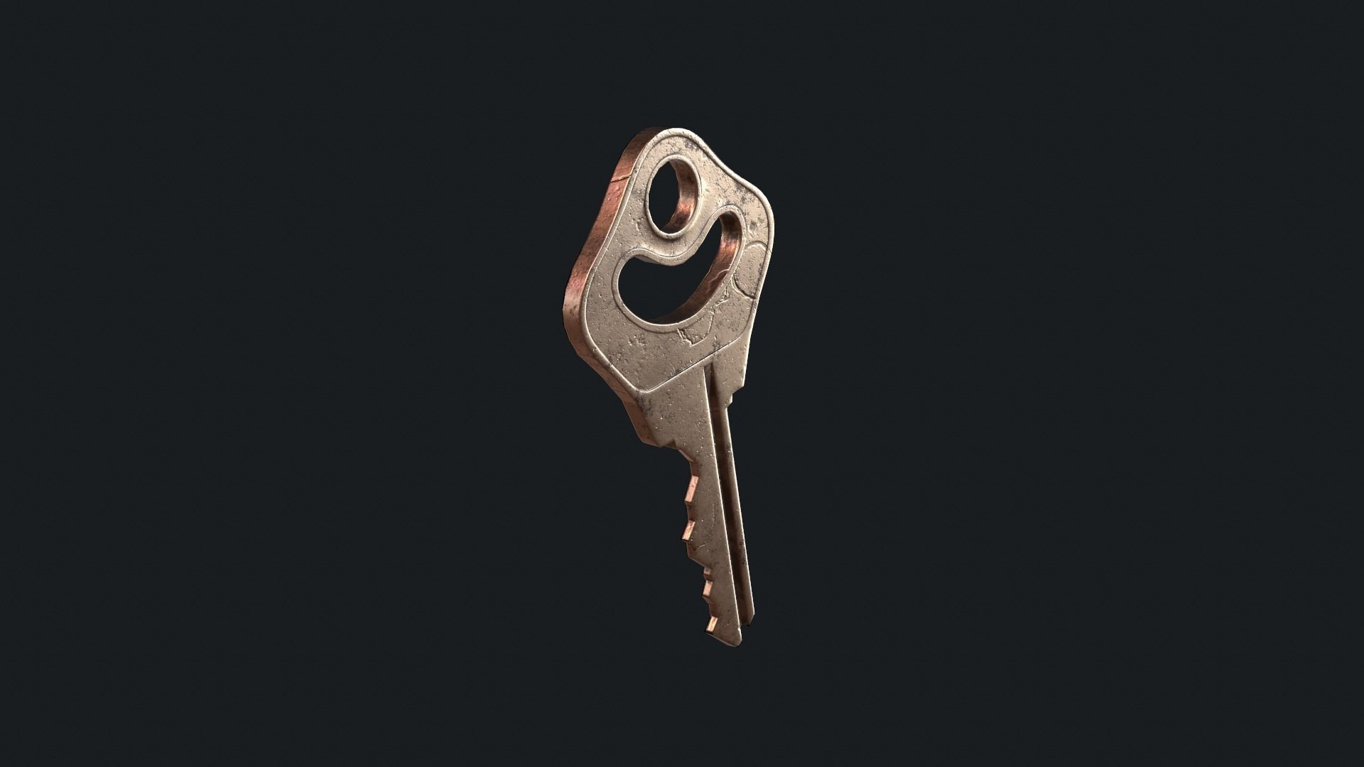 3D model Metal key for the door lock VR / AR / low-poly | CGTrader