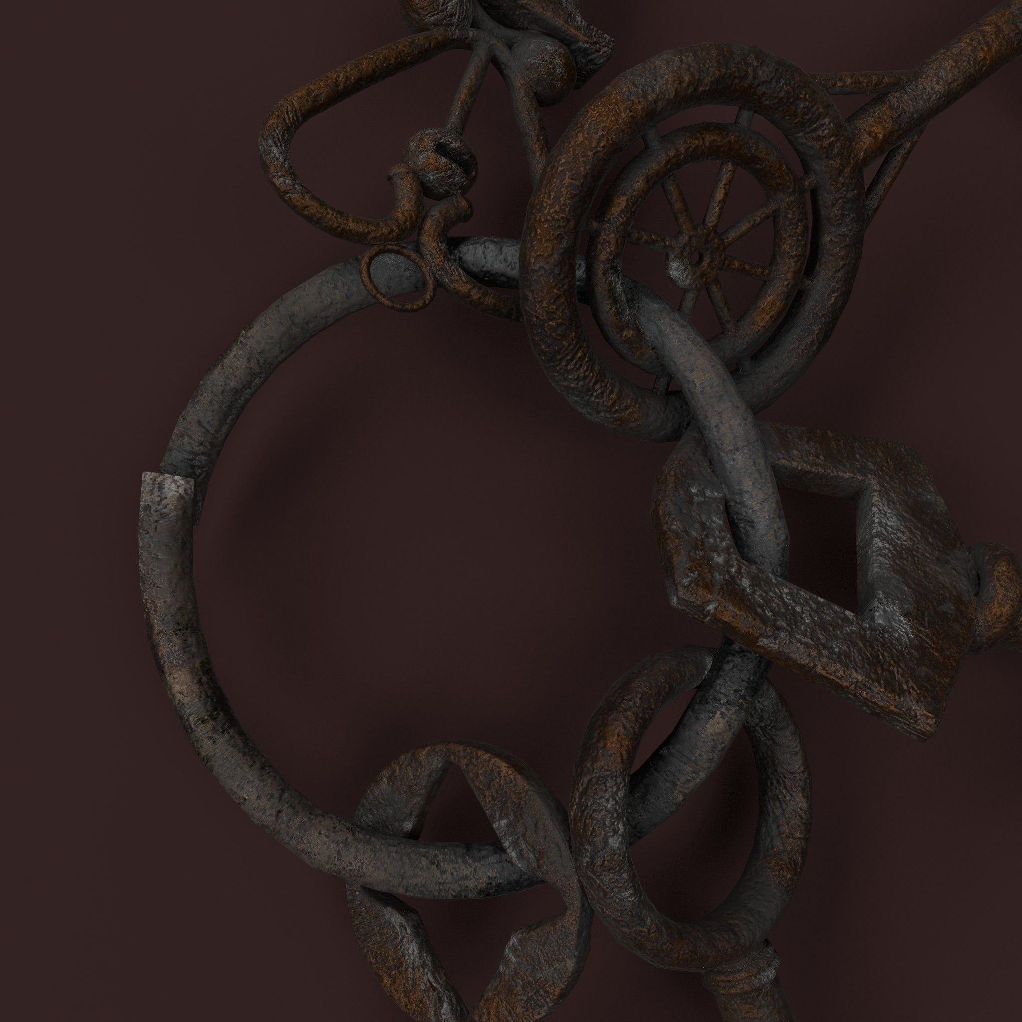 Medieval Keys Ring of Keys 3D model | CGTrader